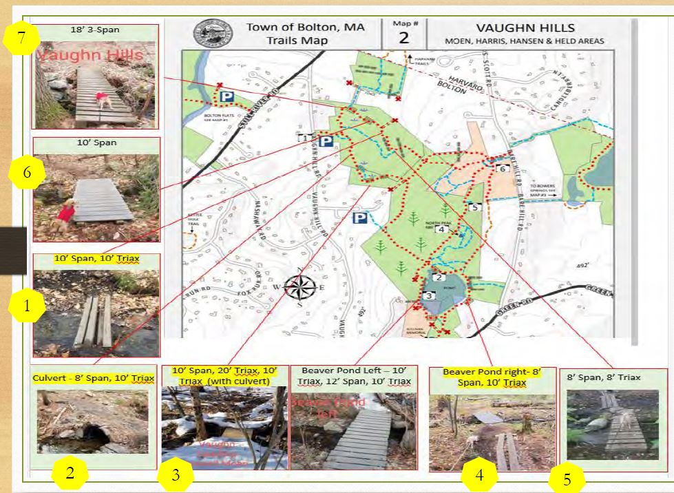 2022 Bridge crossing grant. Designs and locations. – Bolton Trails
